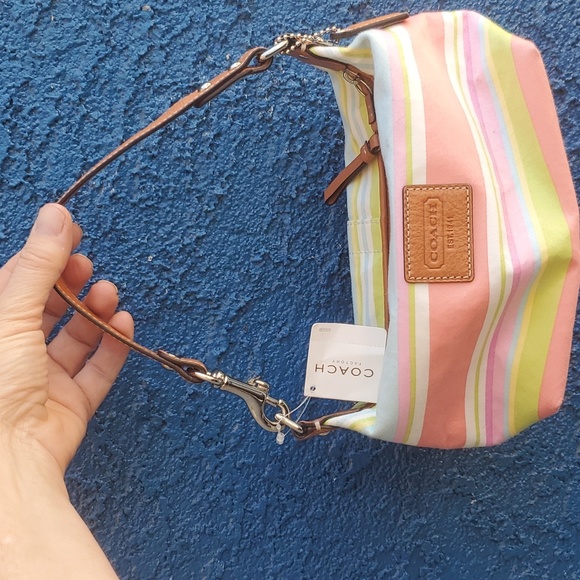 Coach | Bags | New Coach Beach Top Handle Handbag Purse Multi Color ...